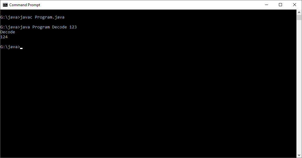 Command Line Argument Example In Java Java Programming Decode School